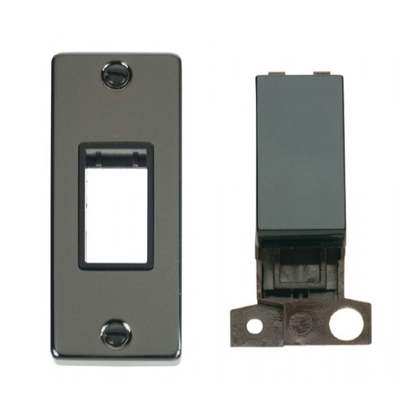 Click Deco Victorian Black Nickel Single Architrave Switch Kit with ...