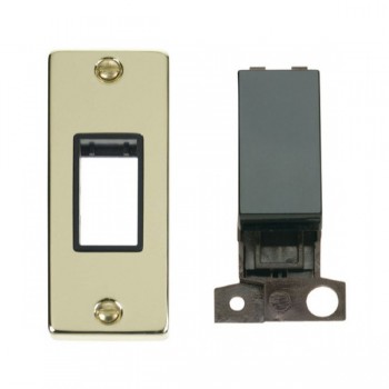 Click Deco Victorian Polished Brass Single Architrave Switch Kit with ...