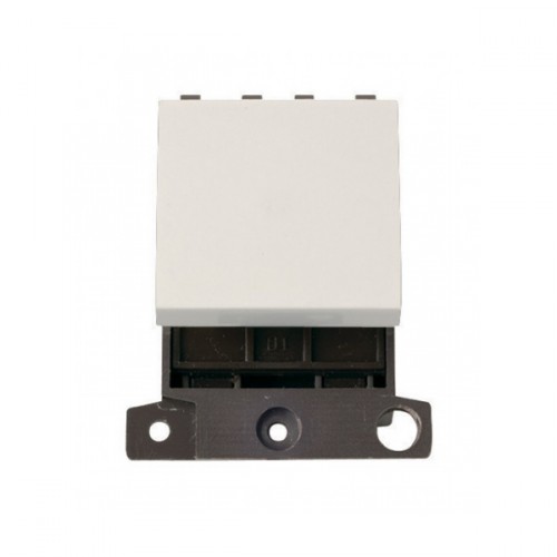 Buy Click Minigrid MD024PW 20A 2 Way Twin Width Blank Switch Module Polar White at UK Electrical ...