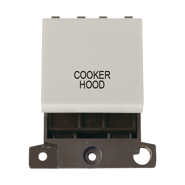 Click MiniGrid White 20A Double Pole Cooker Hood Switch Module | UKES