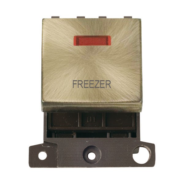 Click MiniGrid Antique Brass 20A Double Pole Freezer Ingot Switch ...