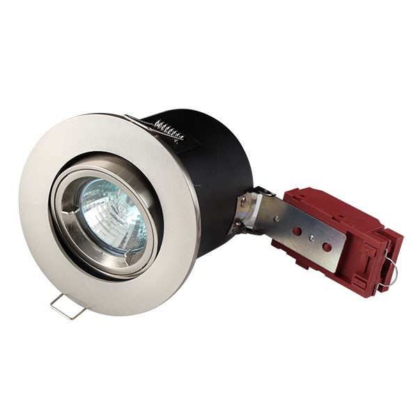 Knightsbridge 50W Tilt MR16 Brushed Chrome Downlight at UK Electrical ...