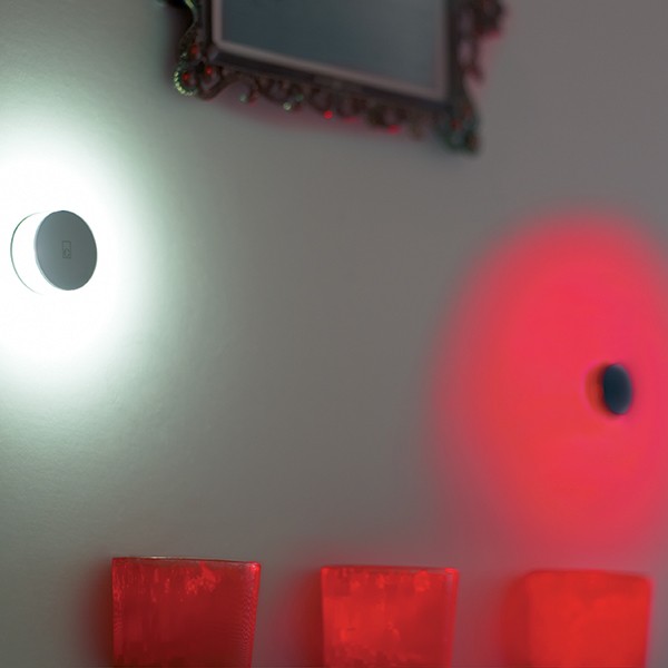 Collingwood Lighting ML03 RED Mini Halo Red LED Wall Light | UKES