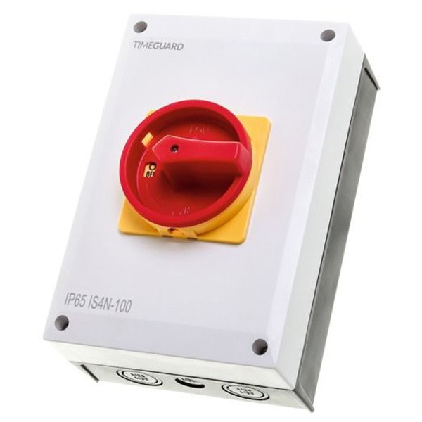Buy the Timeguard IS4N-100 Weathersafe 100Amp 4 Pole Rotary Isolator ...