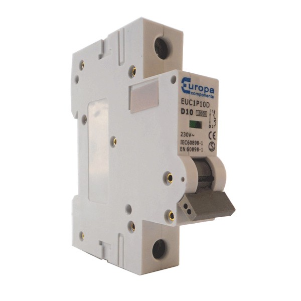 Europa EUC1P4D 4amp Type D 10kA Single Pole MCB | UKES