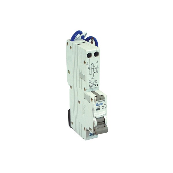 Europa EUC7R.16/1B 16amp Type B 10kA Single Pole RCBO | UKES