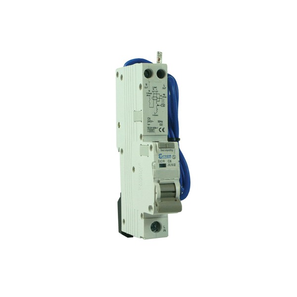 Europa EUC7R.10/1C 10amp Type C 10kA Single Pole RCBO | UKES