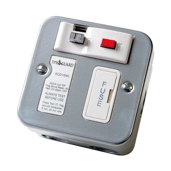 Timeguard RCD16ML Metal Fused Connection Unit - Passive | UKES