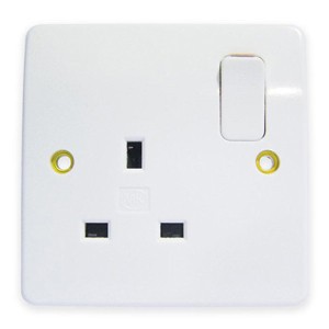 MK Electric Switched Socket (K2757WHI) at UK Electrical Supplies
