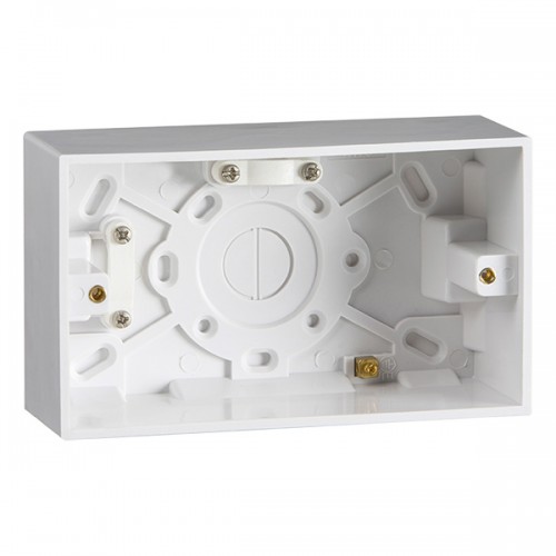 Knightsbridge Standard Double 47mm Pattress Box (ST1600) at UKES