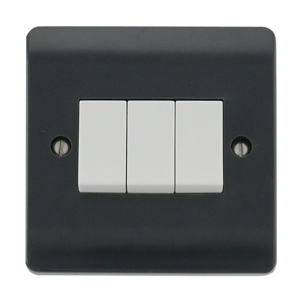 Click Part M CMA013AG Visually Contrasting 10AX 2 Gang 3 Way Plate ...