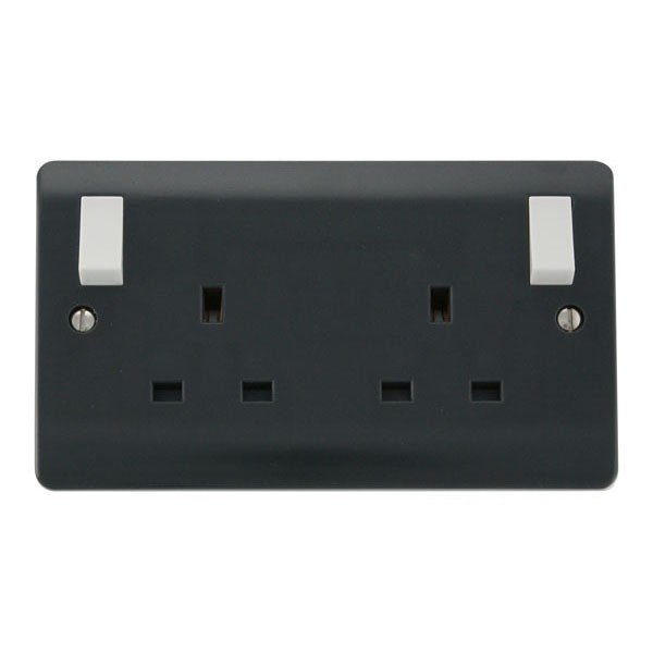 Click Part M CMA836AG Visually Contrasting 13A Gang DP Switched Socket ...