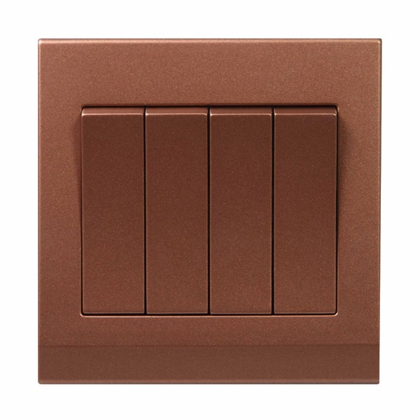 Retrotouch Simplicity Bronze 4 Gang 2 Way Mechanical Light Switch | UKES
