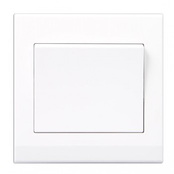 Retrotouch Simplicity White 1 Gang 2 Way Retractive Light Switch | UKES