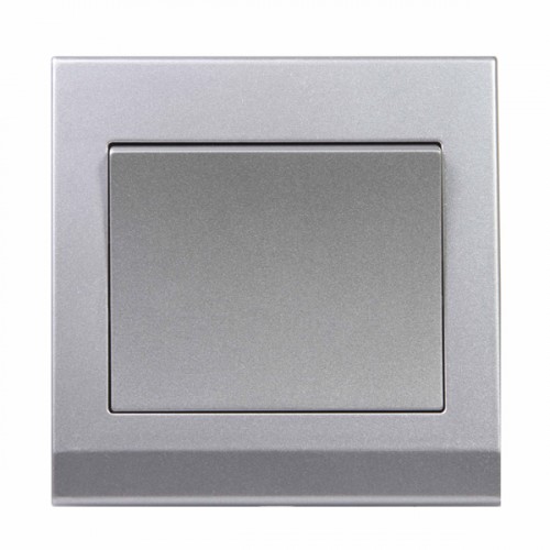 Retrotouch 07142 Simplicity Mid Grey 1 Gang Intermediate Light Switch ...