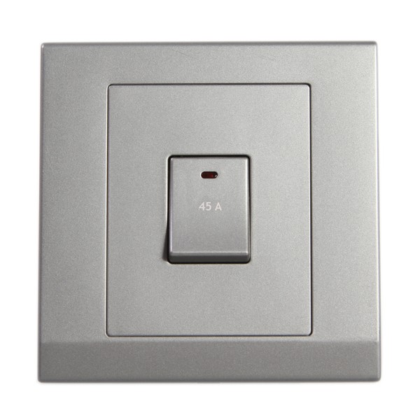 Retrotouch 07302 Simplicity Mid Grey 45A DP Switch with Neon at UK ...