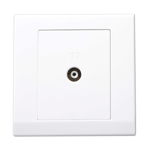 Retrotouch 07560 Simplicity White 1 Gang TV Coaxial Socket at UK ...