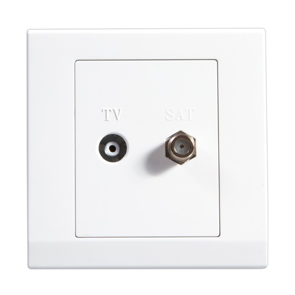 Retrotouch Simplicity TV/Sat Socket (07620) at UK Electrical Supplies
