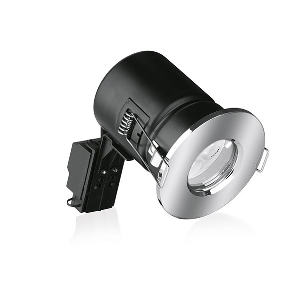 Aurora Lighting EFD IP65 50W Fixed GU10 Downlight with Polished Chrome ...