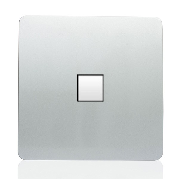 Trendi Platinum Silver 1 Gang Ethernet Socket | UKES