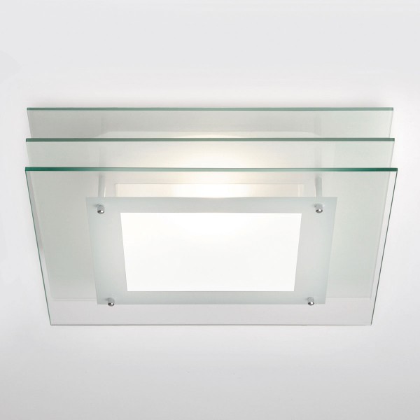 Astro Strata Square Frosted Ceiling Light | UKES