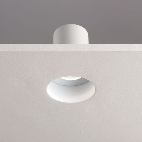Astro Trimless Round MR16 White Bathroom Downlight at UKES