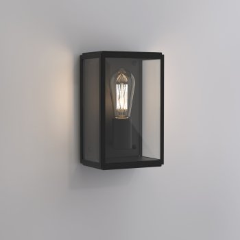Astro Homefield 160 Black Outdoor Wall Light | UKES