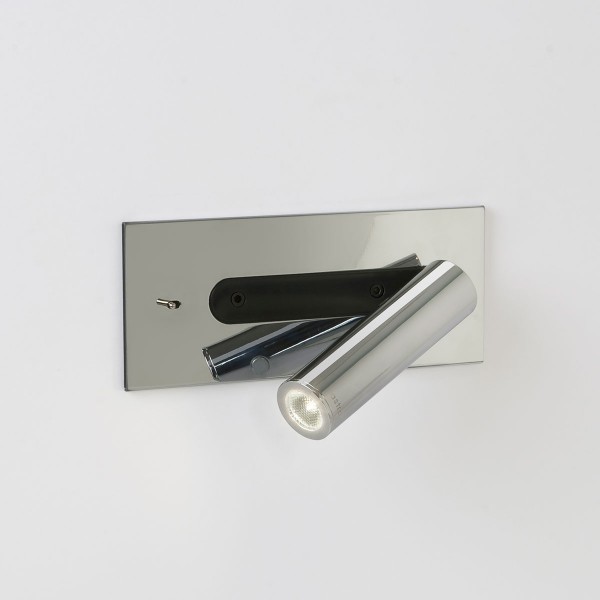 Astro Fuse Switched Polished Chrome LED Wall Light | UKES