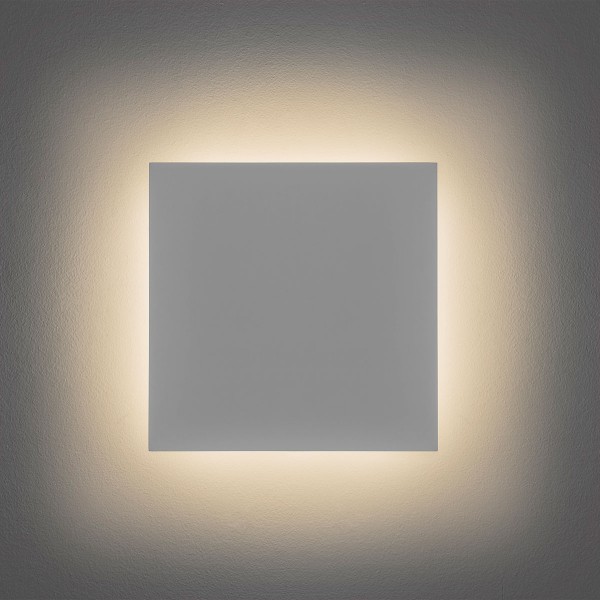 Astro Eclipse 300 Square 3000K Plaster LED Wall Light | UKES