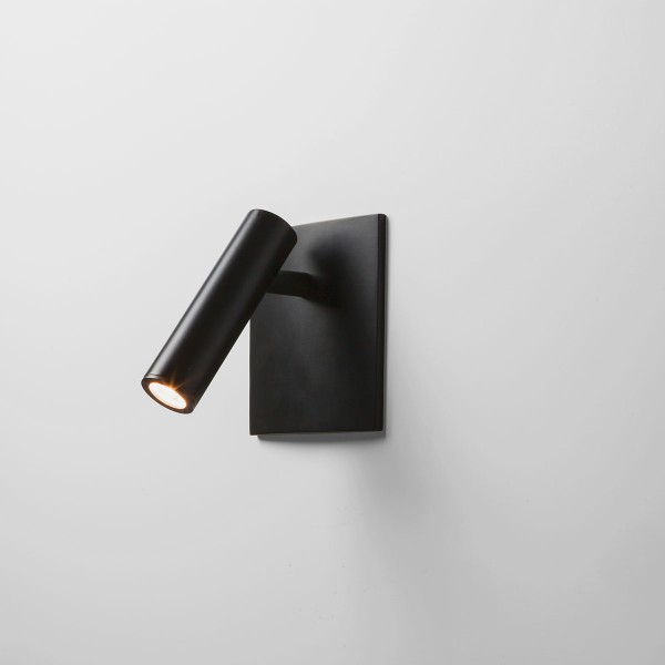 Astro Enna Square Unswitched Black LED Wall Light | UKES