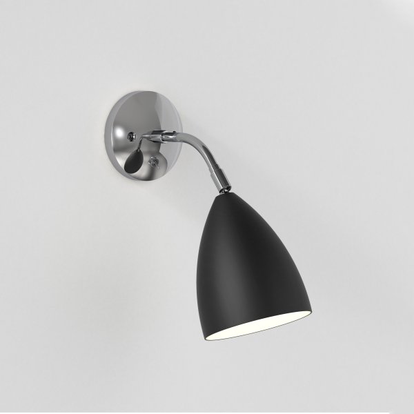 Astro Joel Matt Black Wall Reading Light (1223014) | UKES