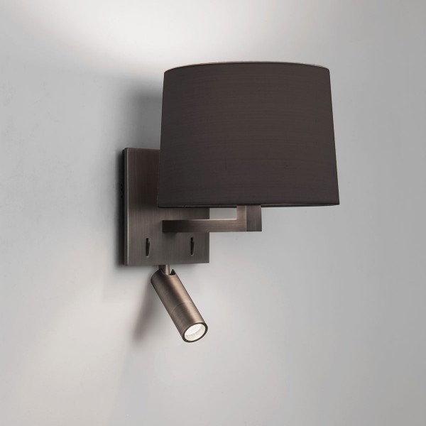 Astro Azumi Reader Bronze Wall Light with LED Reading Light (1142035 ...