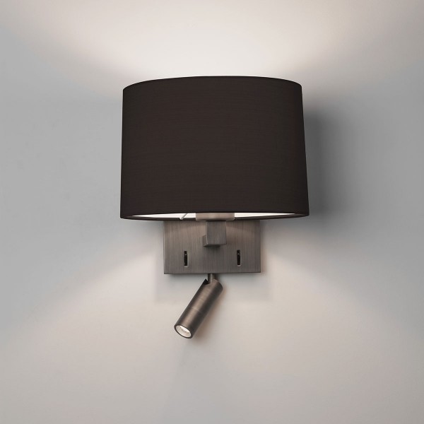 Astro Azumi Reader Bronze Wall Light with LED Reading Light (1142035 ...