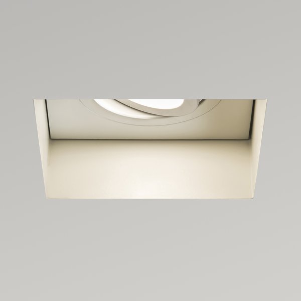 Astro Trimless Square GU10 Matt White Adjustable Downlight (1248007) | UKES