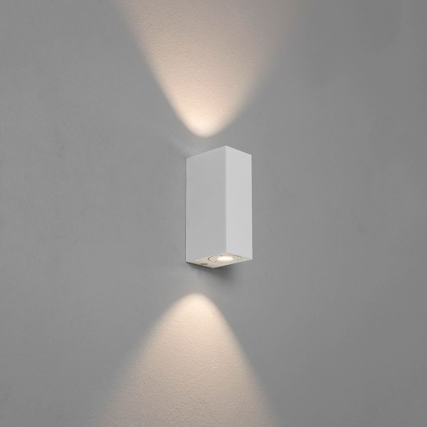 Astro Bloc White Bathroom LED Wall Light | UKES