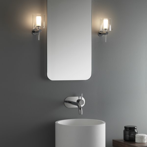 Astro Arezzo Polished Chrome Bathroom Wall Light (1049001) | UKES