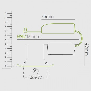 Collingwood Lighting Halers H2 Pro 550 T 3000K Dimmable Fixed LED ...