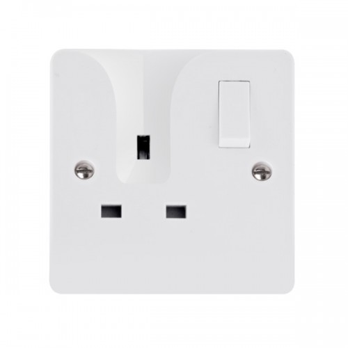 Click Mode 1 Gang 13A Switched Locating Plug Socket