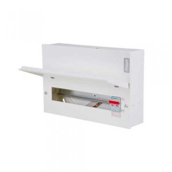 Hager Design 10 Metal 14 Way Consumer Unit - 100A Main Switch ...