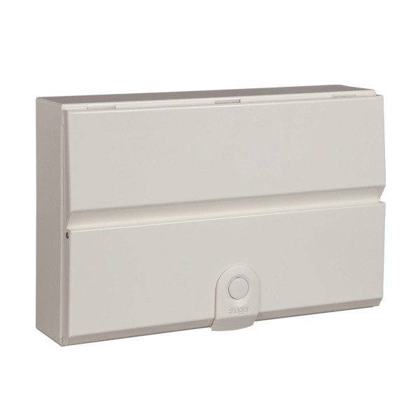 Hager Design 30 Metal 14 Way Consumer Unit with Knockouts - 100A Main ...