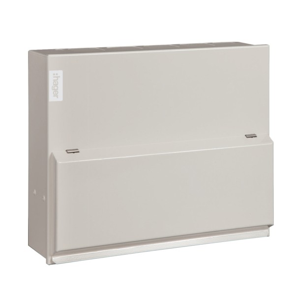 Hager Design 10 Metal 10 Way Consumer Unit - 63A 30mA RCD (Amendment 3 ...