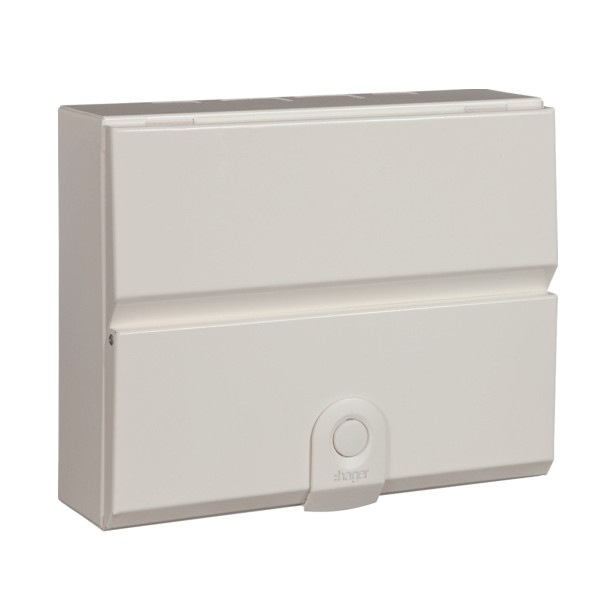 Hager Design 30 Metal 6 Way Split Load (3+3) Consumer Unit - 100A Main ...