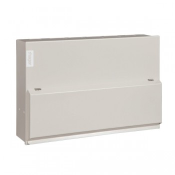 Hager Design 10 Metal 10 Way Split Load (5+5) Consumer Unit - 100A Main ...