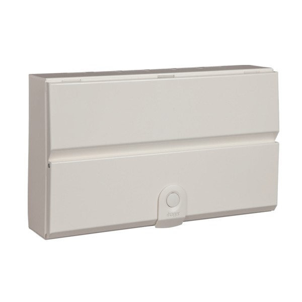 Hager Design 30 Metal 12 Way Split Load (6+6) Consumer Unit - 100A Main ...
