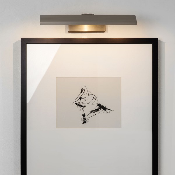 Astro Vermeer 300 2700K Matt Nickel LED Picture Light | UKES