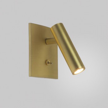 Astro Enna Gold Switched LED Wall Reading Light (1058030) | UKES
