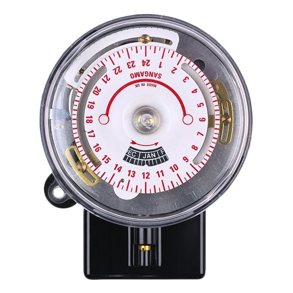 Sangamo Round Pattern Solar 3-pin Time Switch with Day Omit On, Early ...