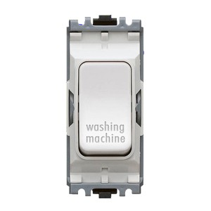 MK Electric Grid Plus 20A DP 1 Way Switch Module (K4896WMWHI) at UKES