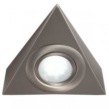 Knightsbridge Mini Triangular Brushed Chrome LED Under Cabinet Light | UKES