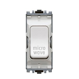 MK Electric Grid Plus 20A DP 1 Way Switch Module (K4896MWWHI) at UKES